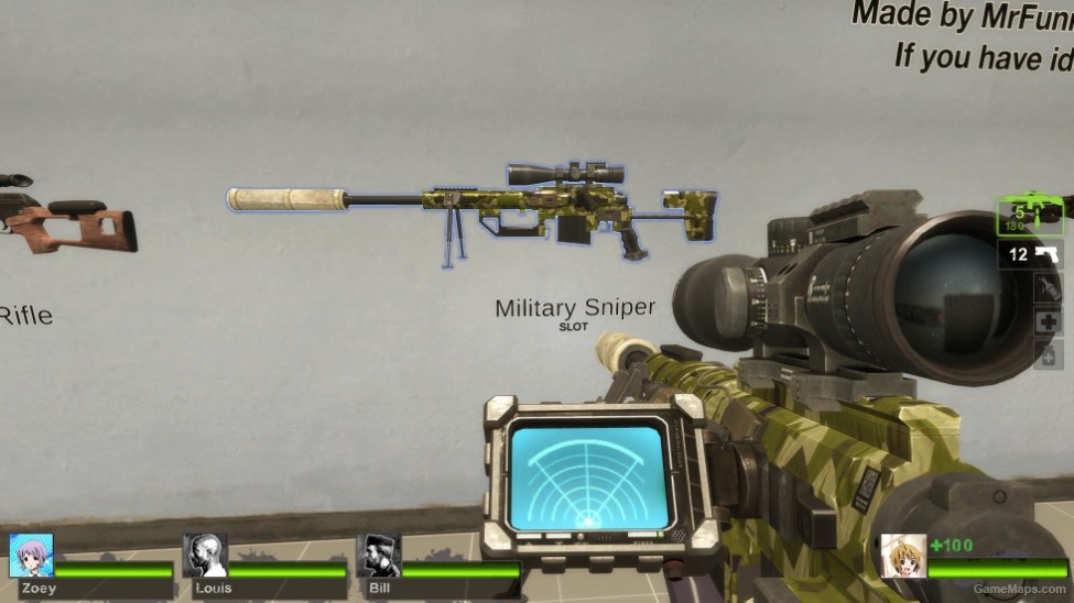 CODOL Original M200 camos08 [Cele anims] (military sniper) (Left 4 Dead ...