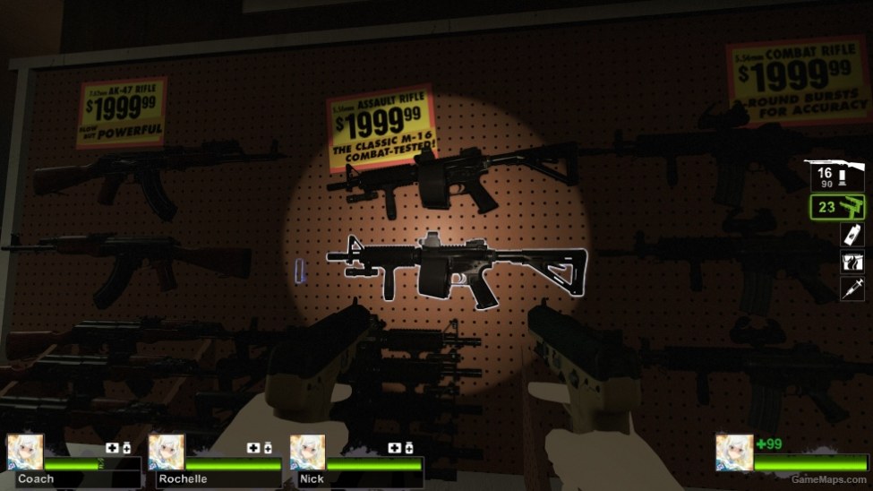 Daewoo K2C with Aimpoint & Foregrip (Desert Rifle) v4 (Left 4 Dead 2 ...