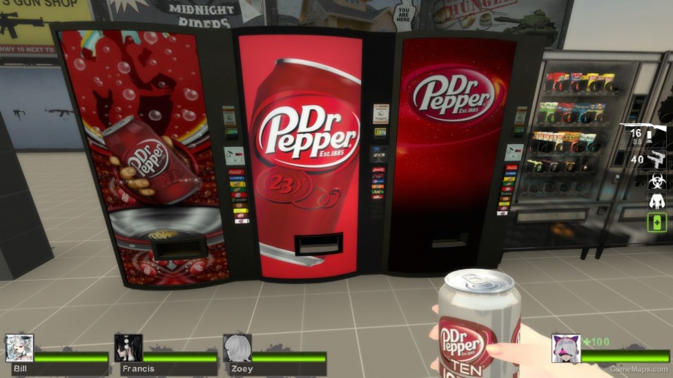 Dr Pepper Vending Machines 5RNG (Left 4 Dead 2) - GameMaps