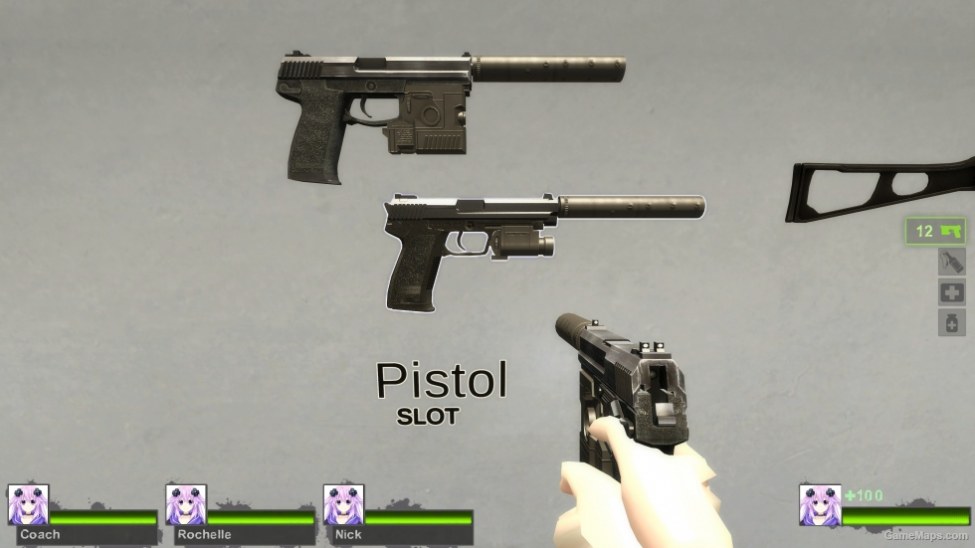 Dual HK Pistols (black) - Silenced (Left 4 Dead 2) - GameMaps