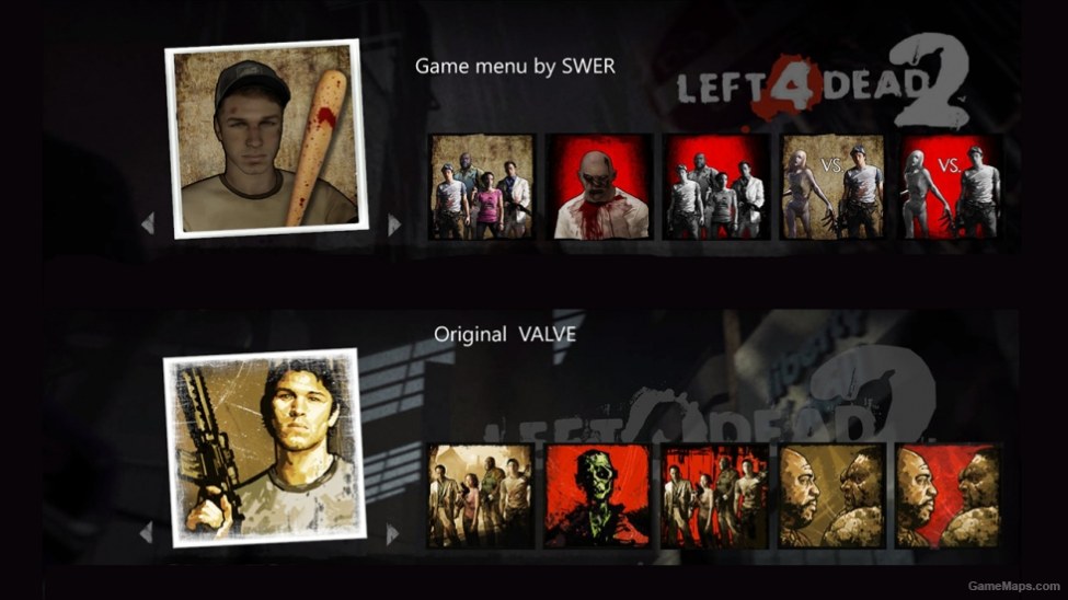 Game menu by SWER (Left 4 Dead 2) - GameMaps