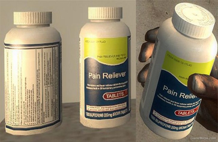 HD/HQ Pain Reliever Bottle Remake (Left 4 Dead 2) - GameMaps