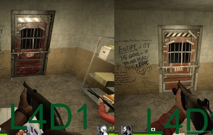 L4D1 Saferoom Door Replacement (Left 4 Dead 2) - GameMaps