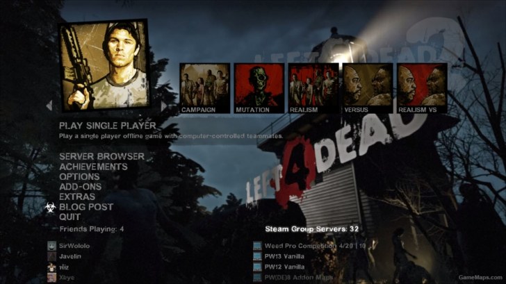 Menus Mods - Left 4 Dead 2 - GameMaps