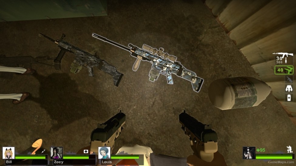 MW2 SCAR-H LB Blue Urban camo (FN MK 17 LB) [Military Sniper Rifle ...