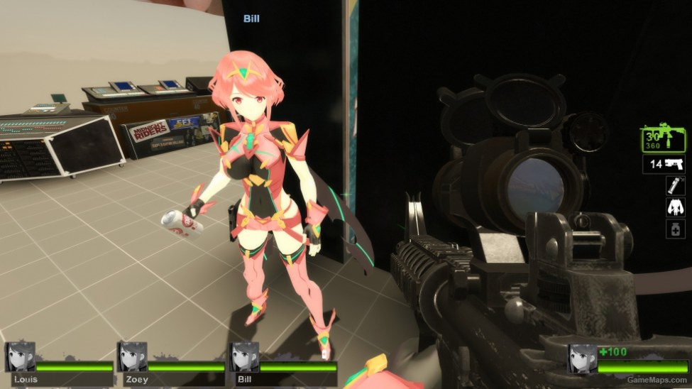 Only XC2 Pyra Zoey (request) (Left 4 Dead 2) - GameMaps