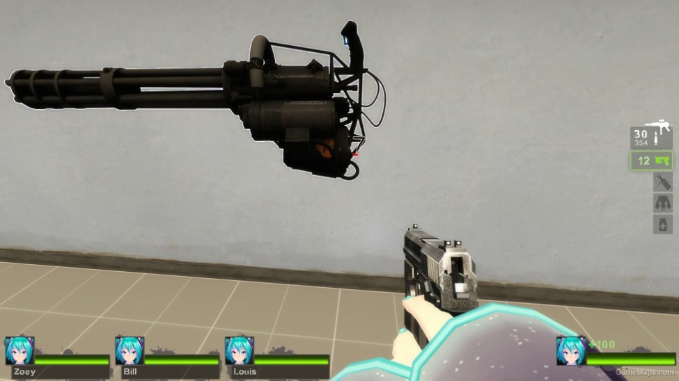 PayDay2 Vulcan Minigun (AKM) (Left 4 Dead 2) - GameMaps