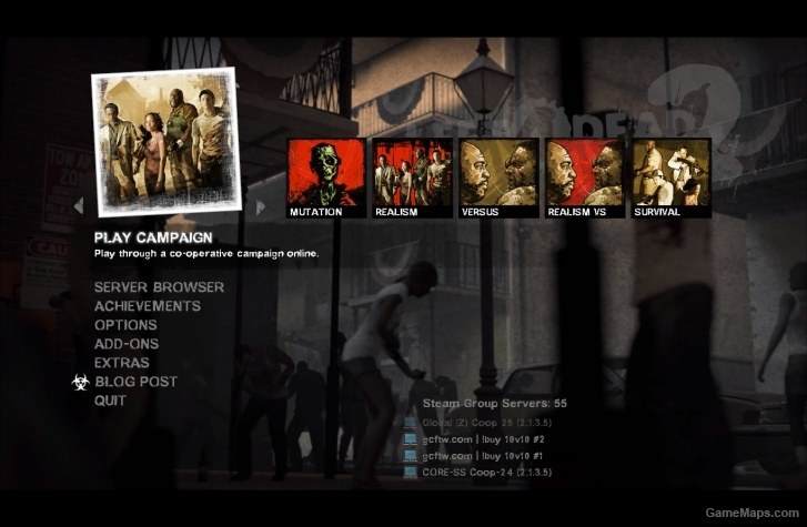 Menus Mods - Left 4 Dead 2 - GameMaps