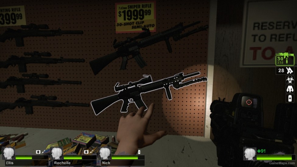 SR-25 (Military Sniper Rifle) (Left 4 Dead 2) - GameMaps