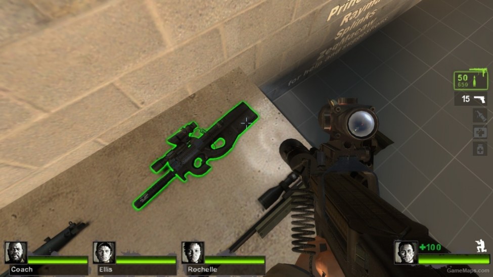 Tactical FN P90 (Silenced SMG) (Left 4 Dead 2) - GameMaps