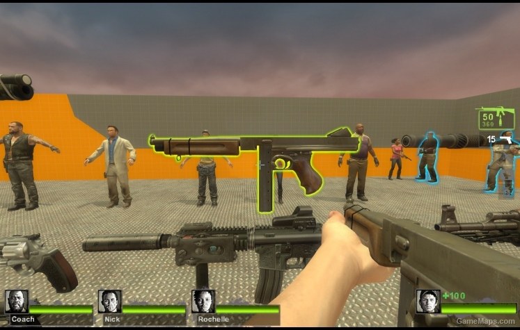 Tommy Submachine Gun (M16) (Left 4 Dead 2) - GameMaps
