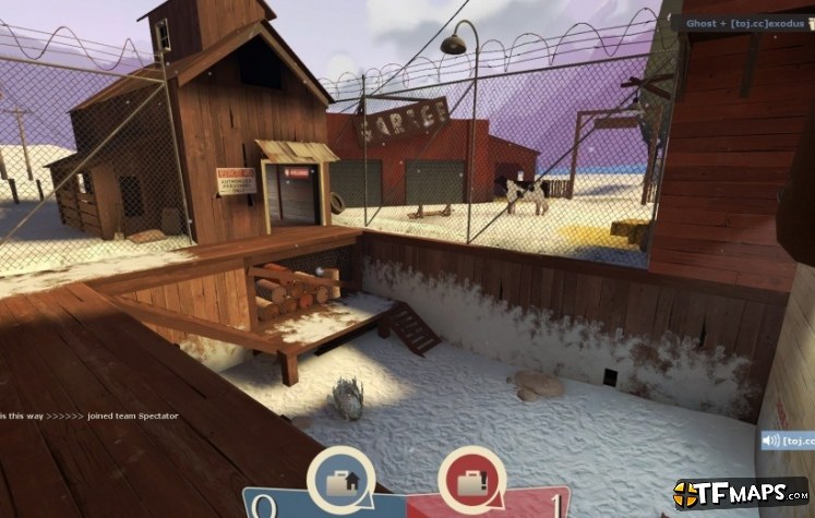 ctf_2fort_snowy (Team Fortress 2) - GameMaps